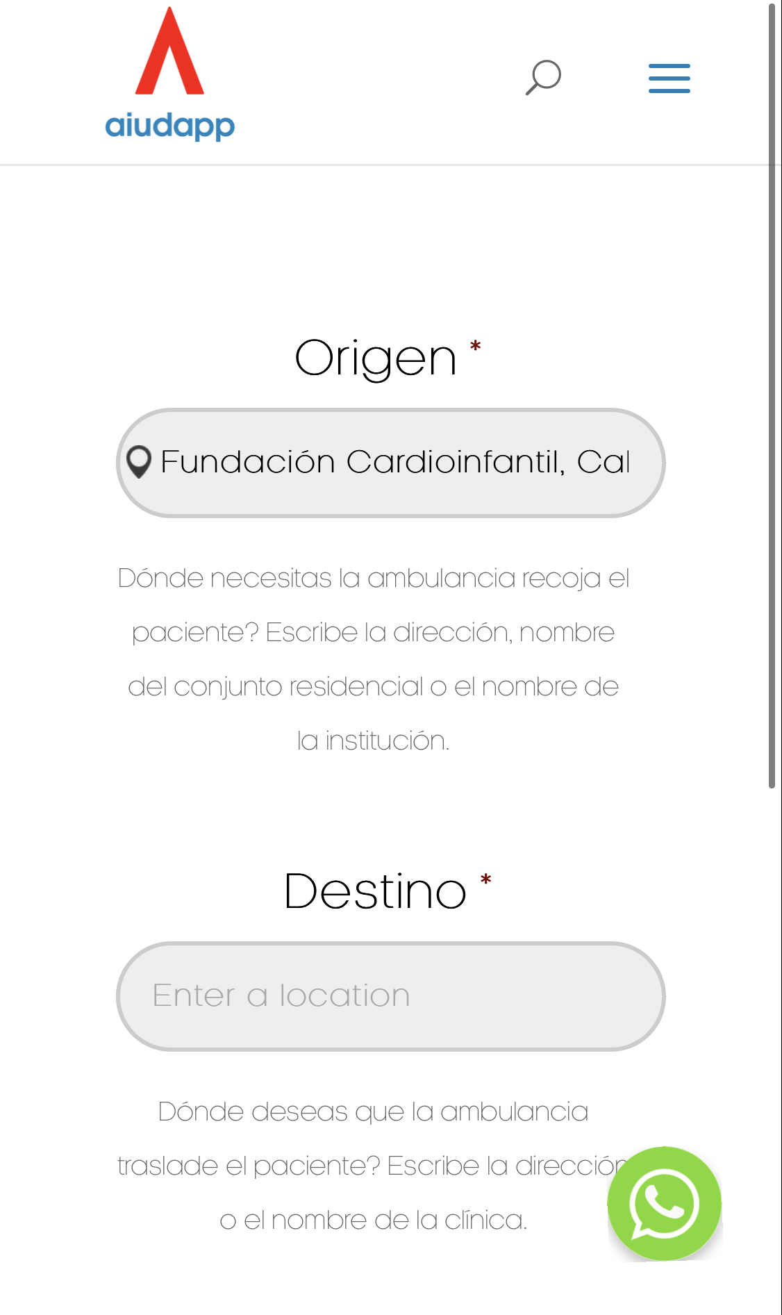 Cómo Cotizar y pedir una Ambulancia Particular- AiudApp Cómo Cotizar y pedir una Ambulancia Particular- AiudApp